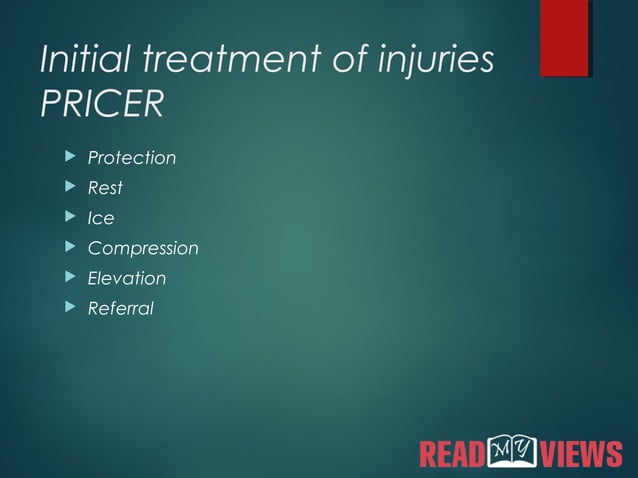 Sports injury management | PPT | First Aid | Injuries