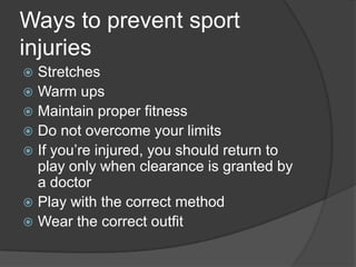 Sportsinjuryprevention | PPTX