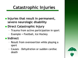 SportsInjuryPrevention. physical education | PPT