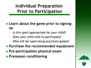 SportsInjuryPrevention. physical education | PPT