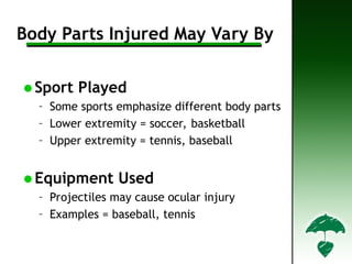 SportsInjuryPrevention. physical education | PPT