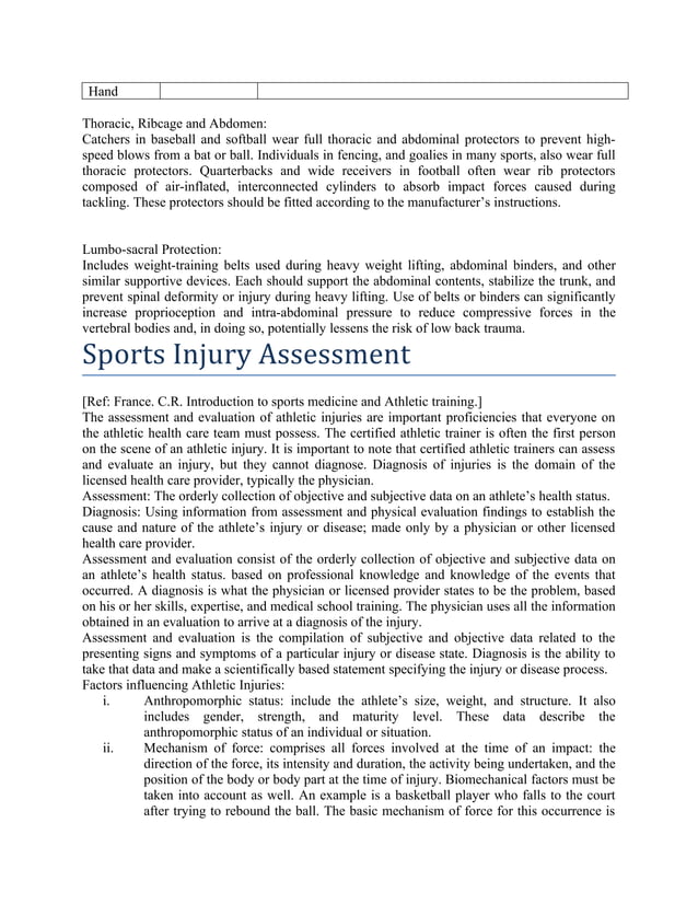 Sports injury _prevention__assessment | PDF
