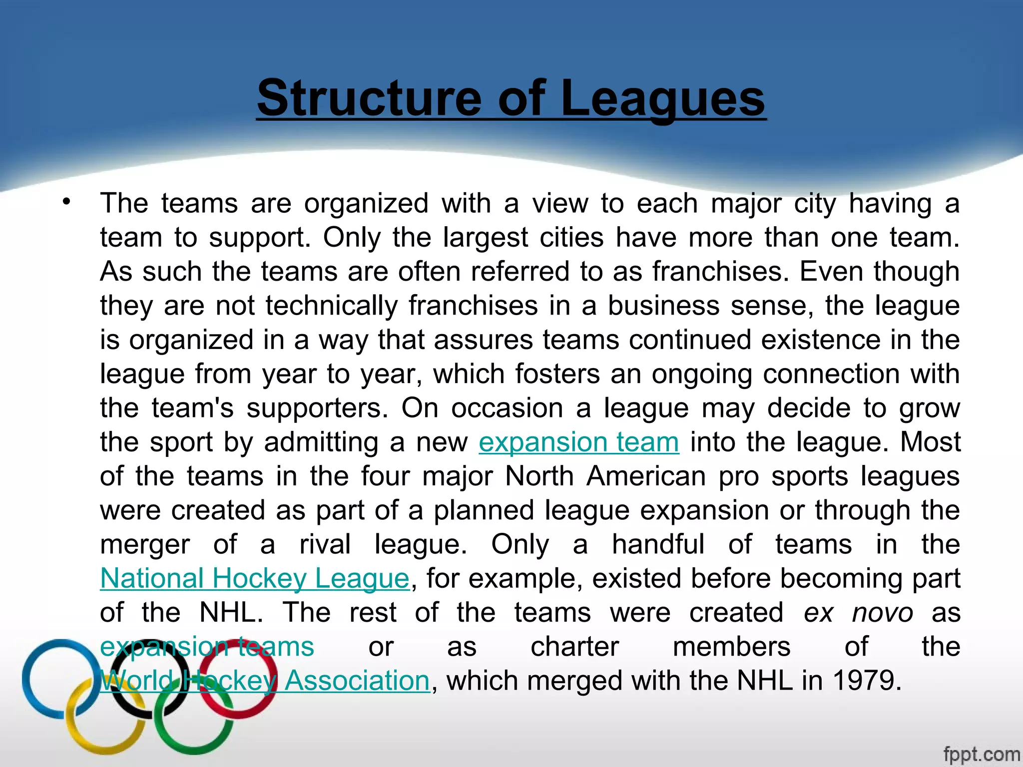 Sports in North America | PPT