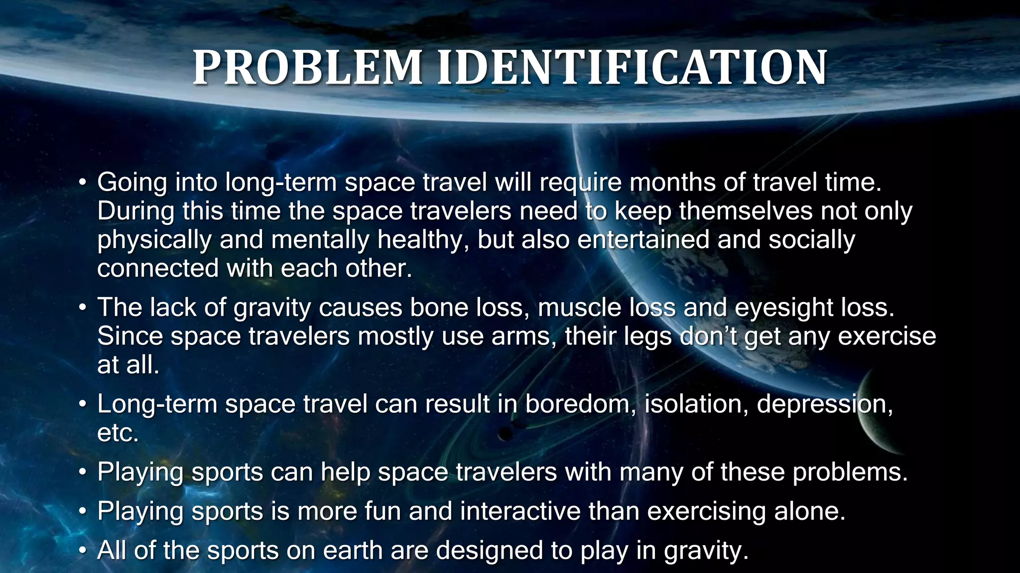 Sports in Zero Gravity | PPT