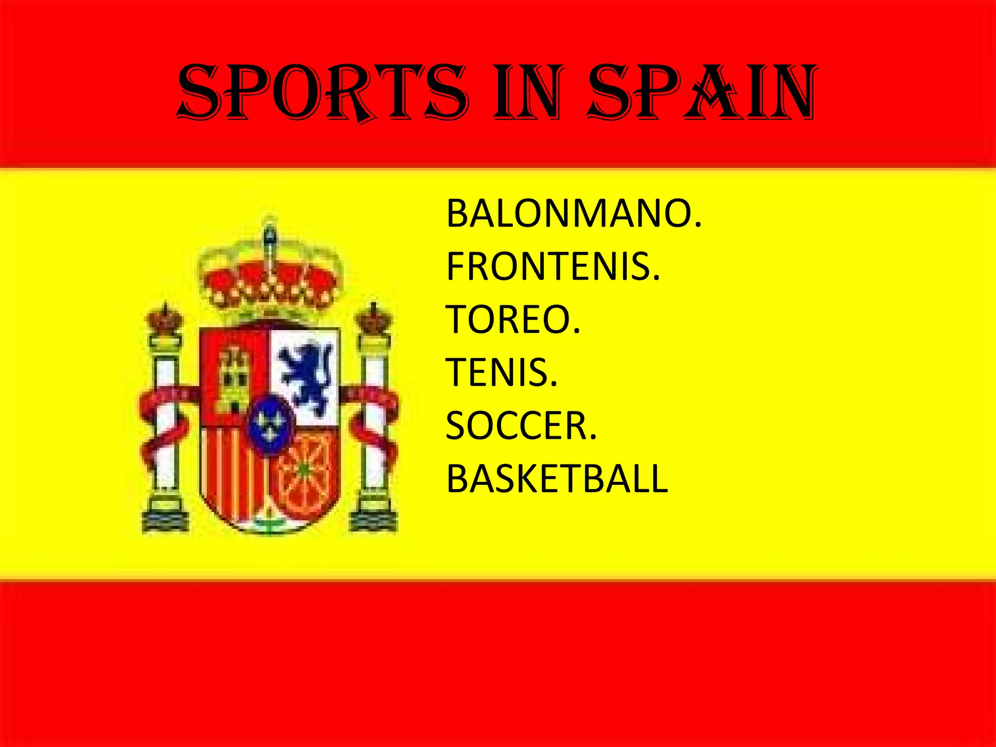 Spanish Sports | PPT