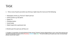 Sports journalism | PPTX