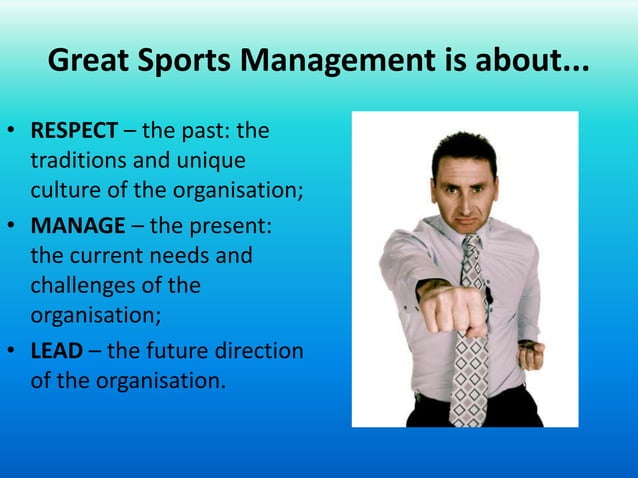 Sports Management | PPTX | Sports