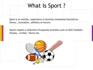 Sports Management.pptx introduction to Sport | PPTX