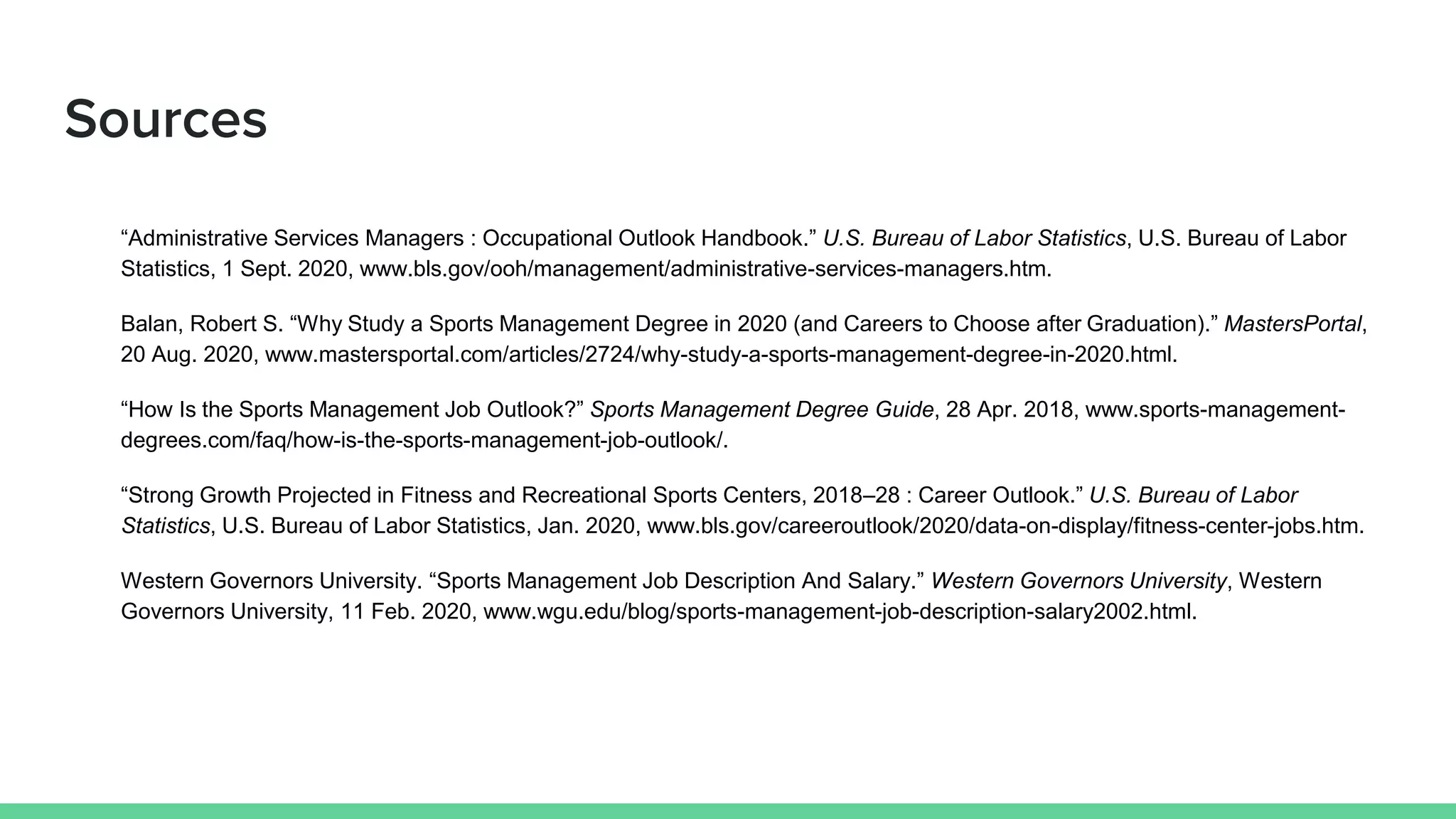 Sports Management Career Jillian Murphy | PPTX
