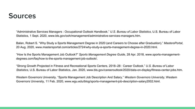 Sports Management Career Jillian Murphy | PPTX | College Sports | Sports