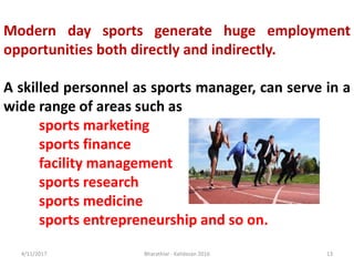 Sports management in india | PPTX