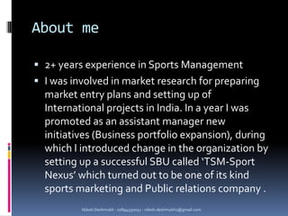 Sports management – my profile | PPT