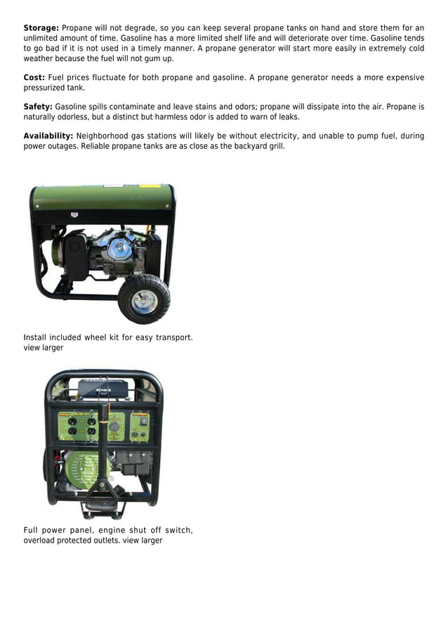 Sportsman gen7000 lp 7000 watt 13-hp ohv propane-powered portable ...