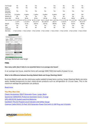 Sportsman gen7000 lp 7000 watt 13-hp ohv propane-powered portable generator | PDF