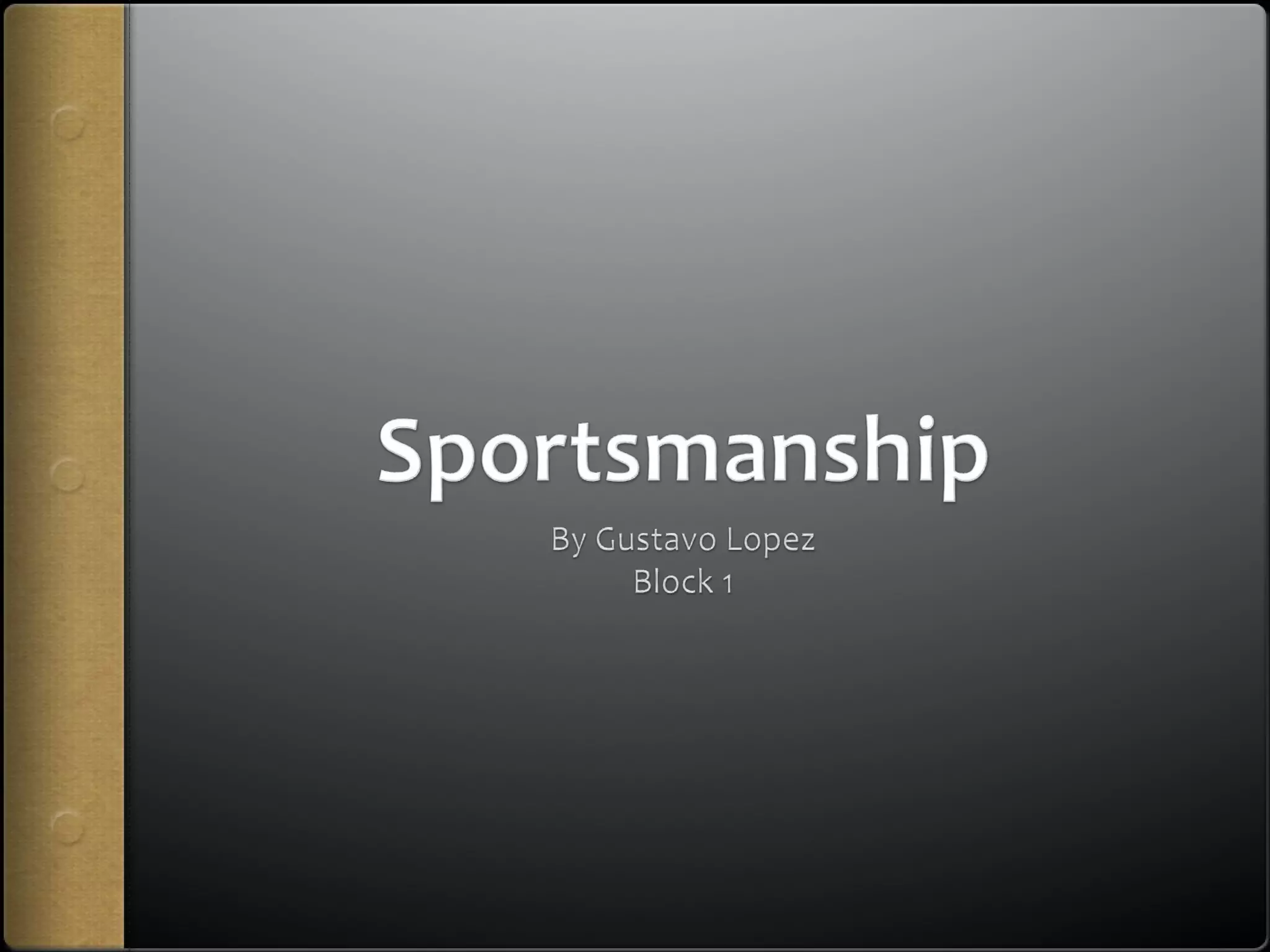 Sportsmanship | PPT