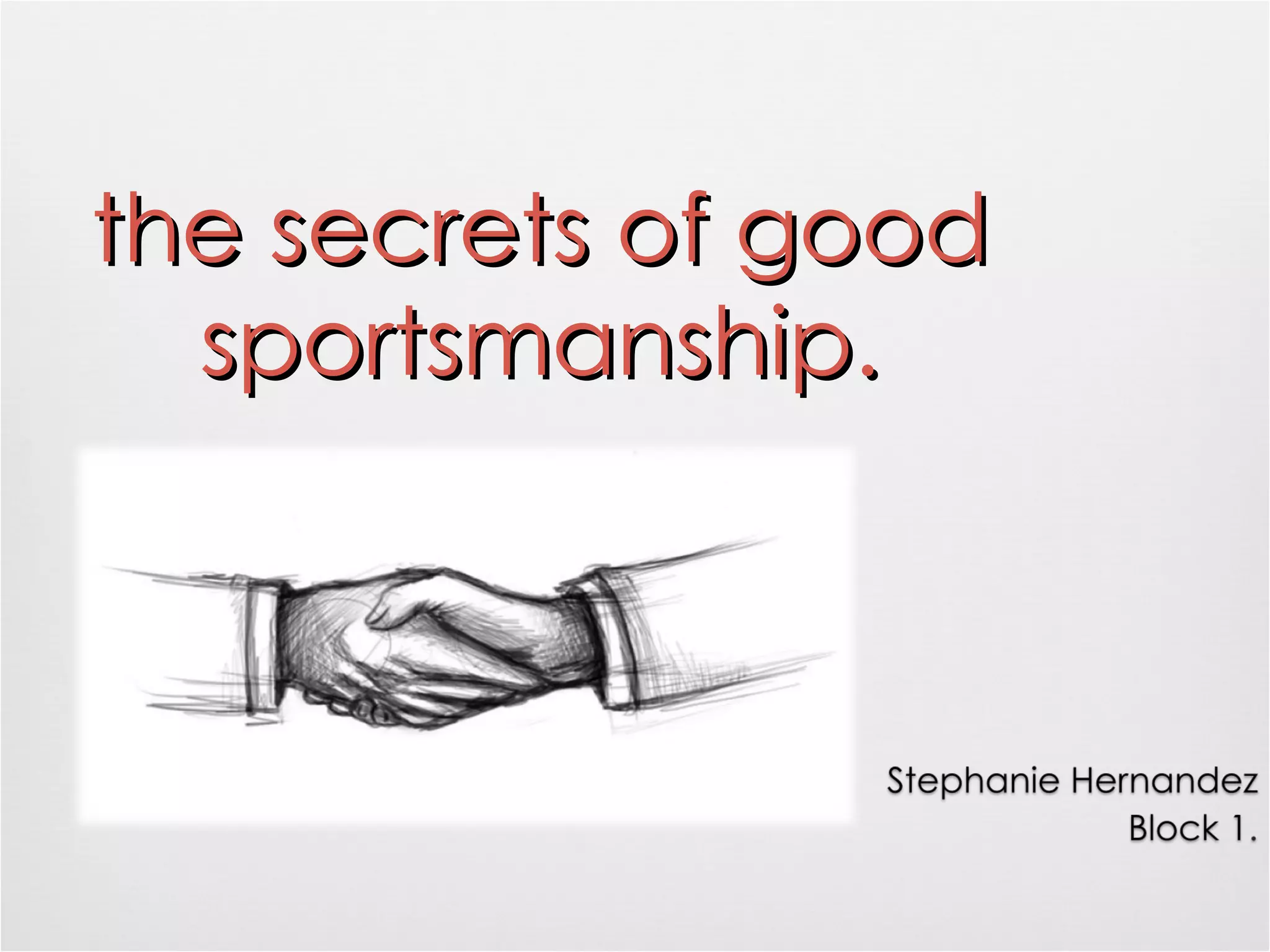 Sportsmanship | PPT