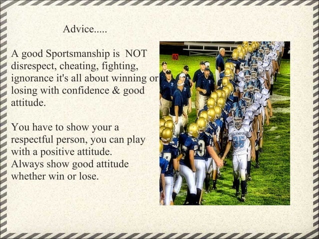 Sportsmanship2 | PPT