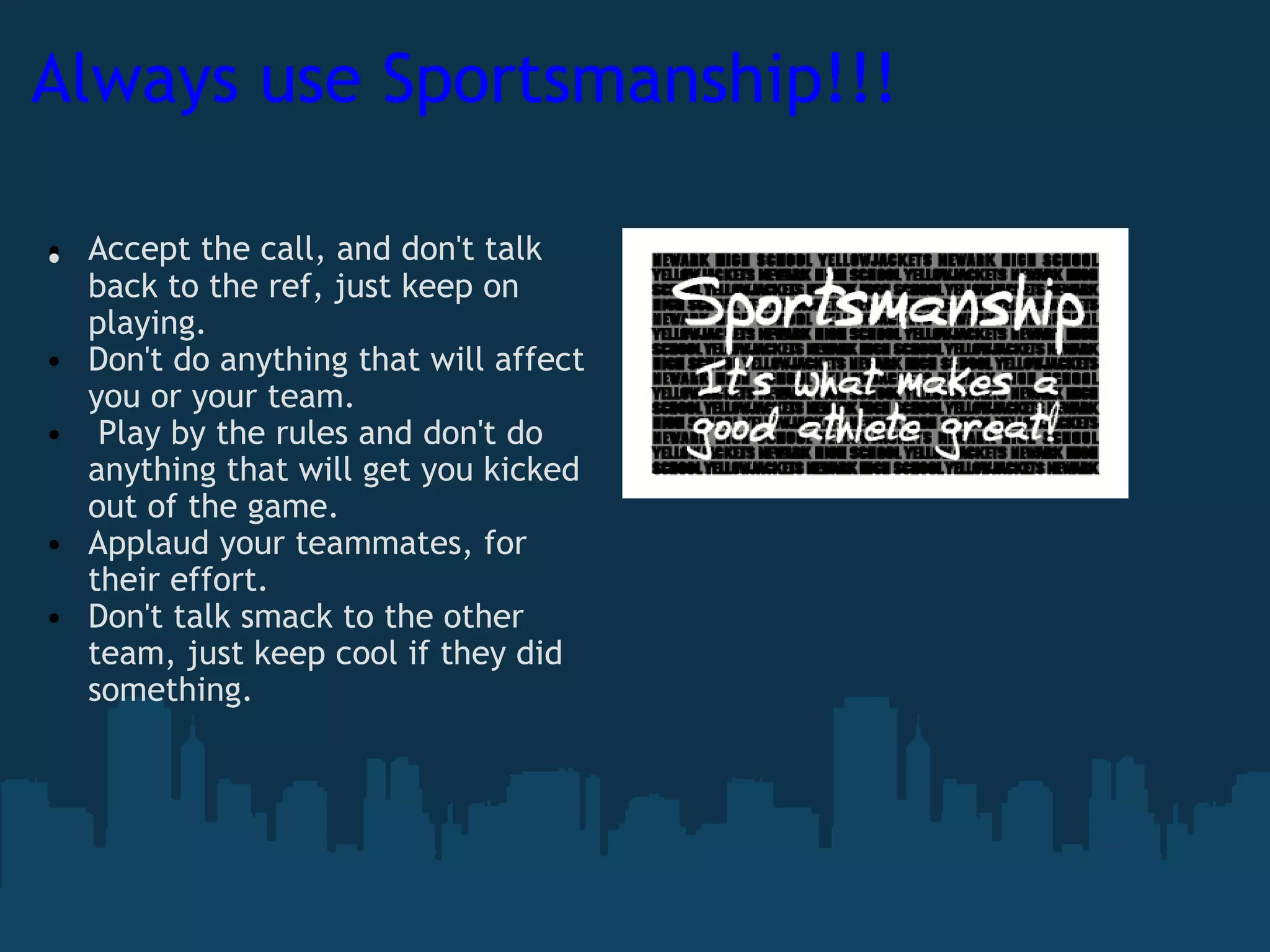 Sportsmanship Project | PPT