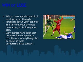 Sportsmanship Project | PPT