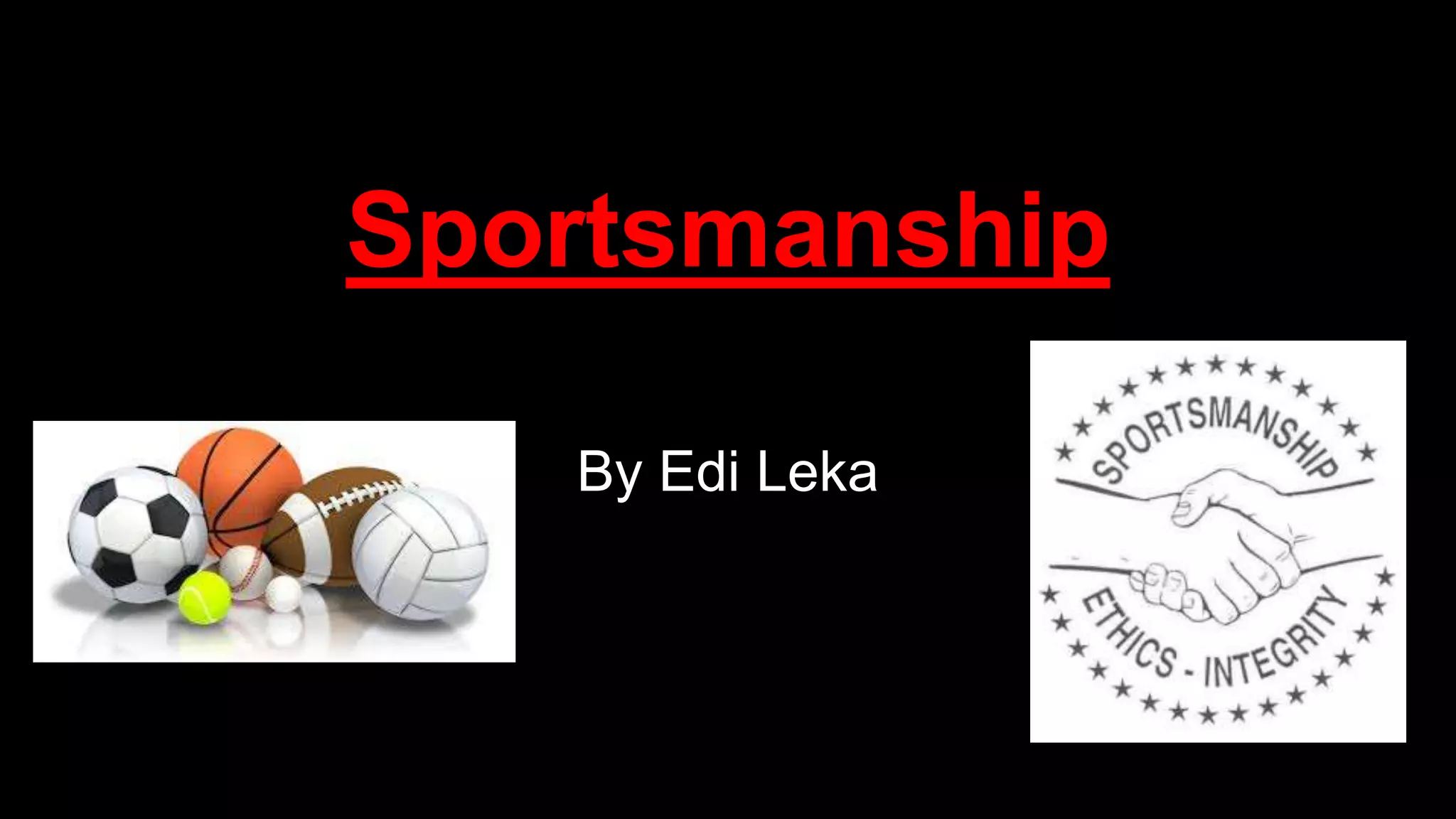 Sportsmanship Slide Show | PPT