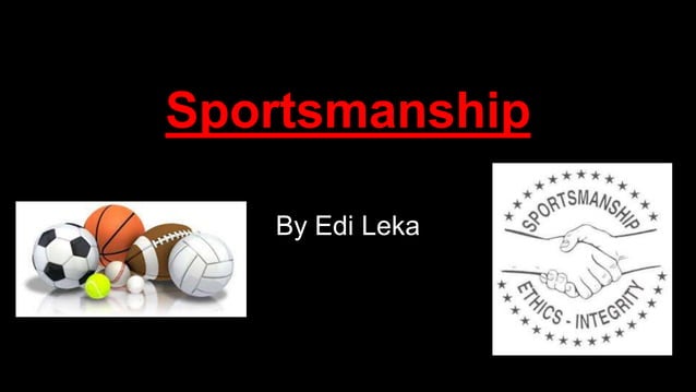Sportsmanship Slide Show | PPT