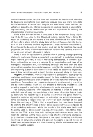 Sports marketing consulting strategies | PDF