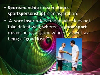 Sportsmaship aleka y nora | PPT