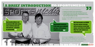 Sportsmedia Brochure Lr2 Copy | PDF