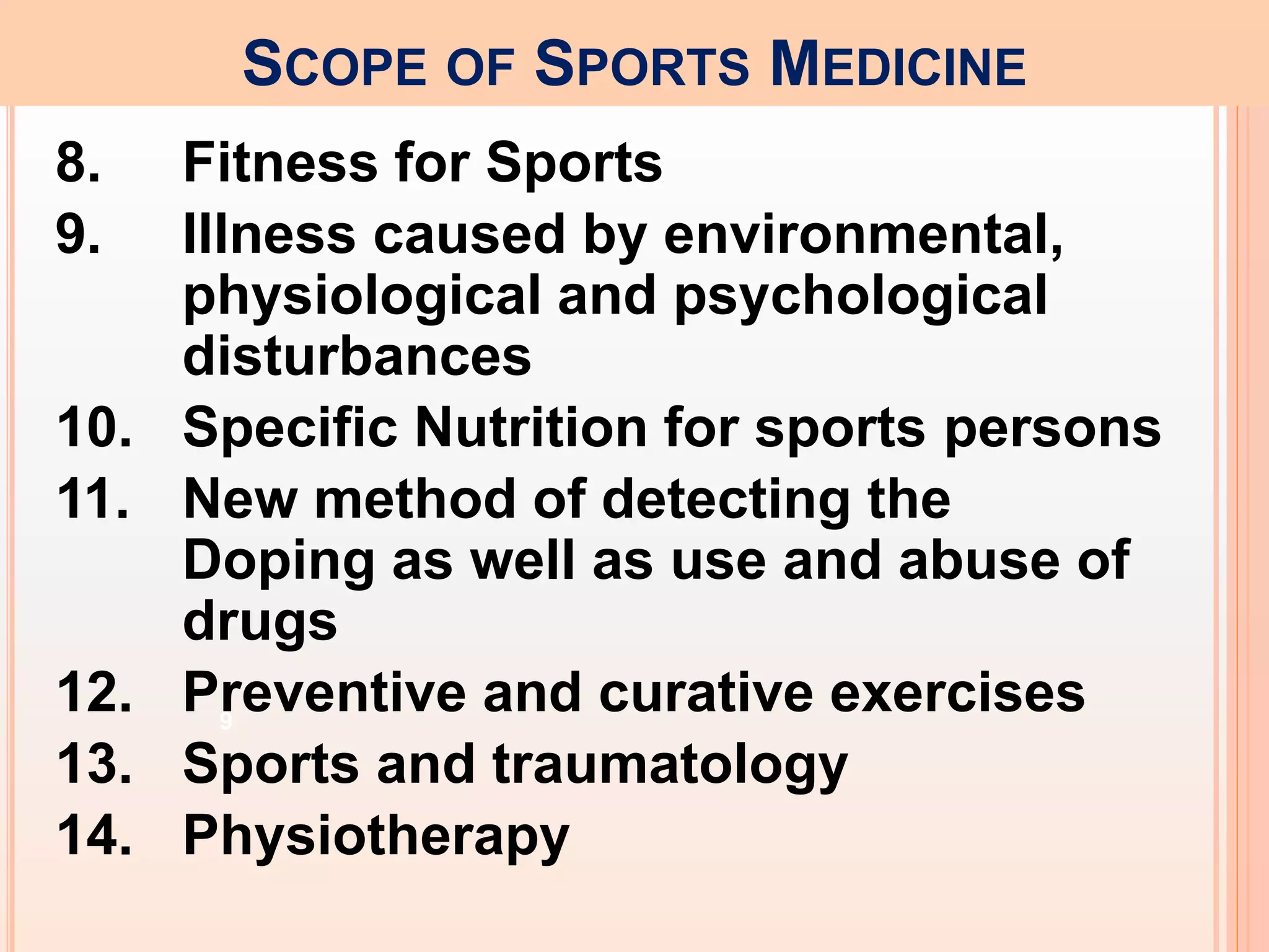 Sports Medicine | PPTX