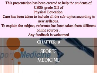 Sports Medicine | PPTX