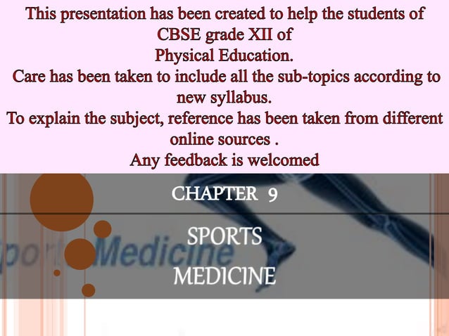 Sports Medicine | PPTX