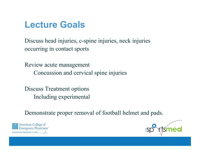 Sports medicine head and neck injuries | PDF