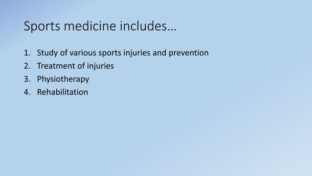 Sports medicine, physiotherapy and rehabilitation.pptx | Physical ...