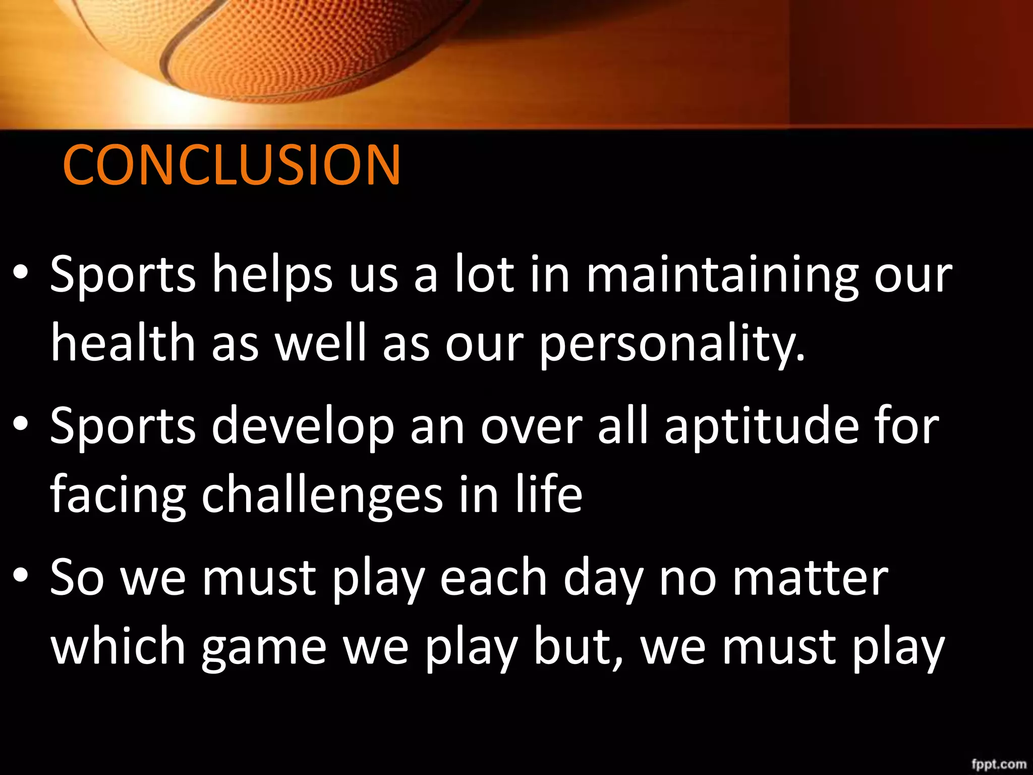 Sports And Health | PPTX