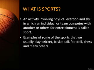 Sports And Health | PPTX