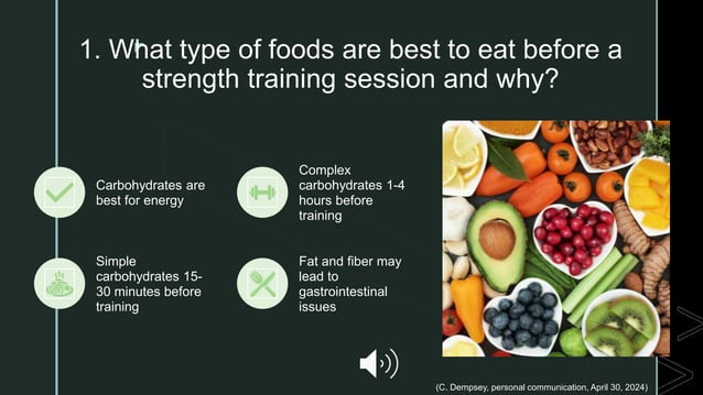 Nutritional guidelines to increase athletic performance | PPTX