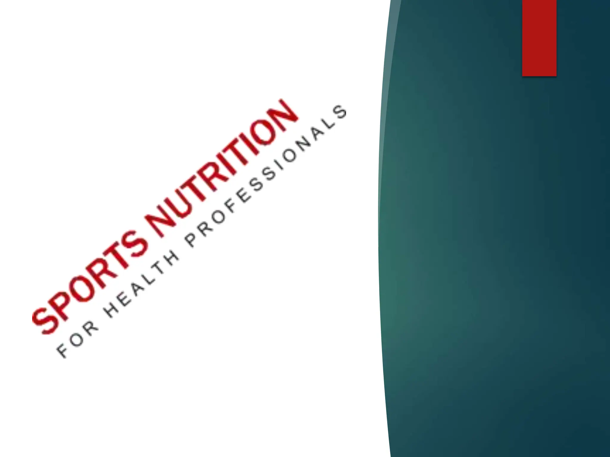 Nutrition in sports physical therapy.pptx