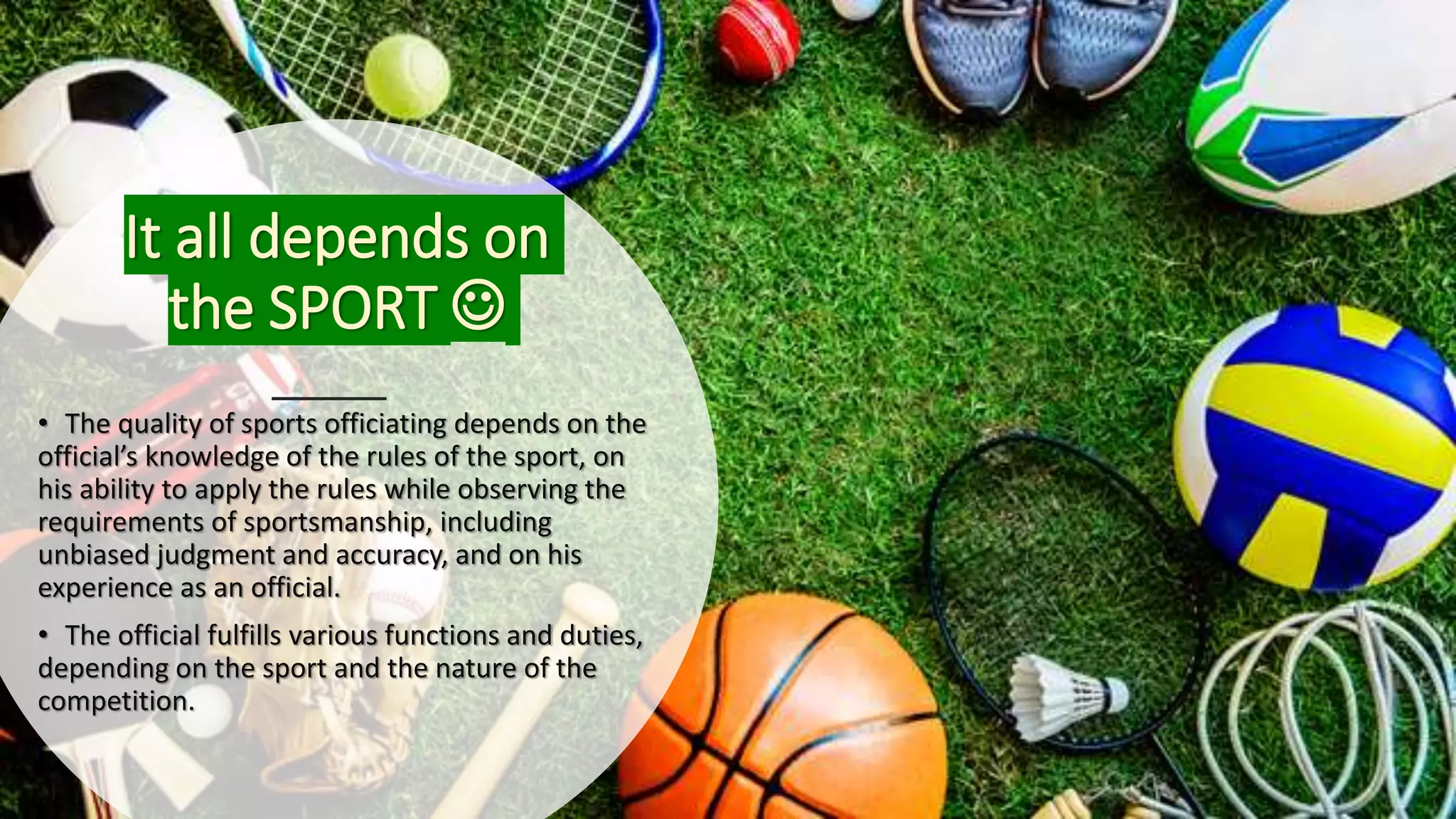 Sports Officiating | PPTX