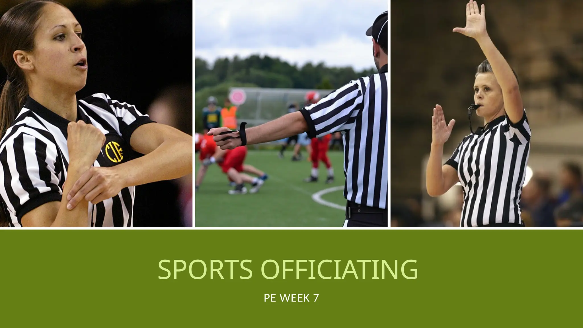 Sports officiating grade 9 3rd quarter ppt | PPTX