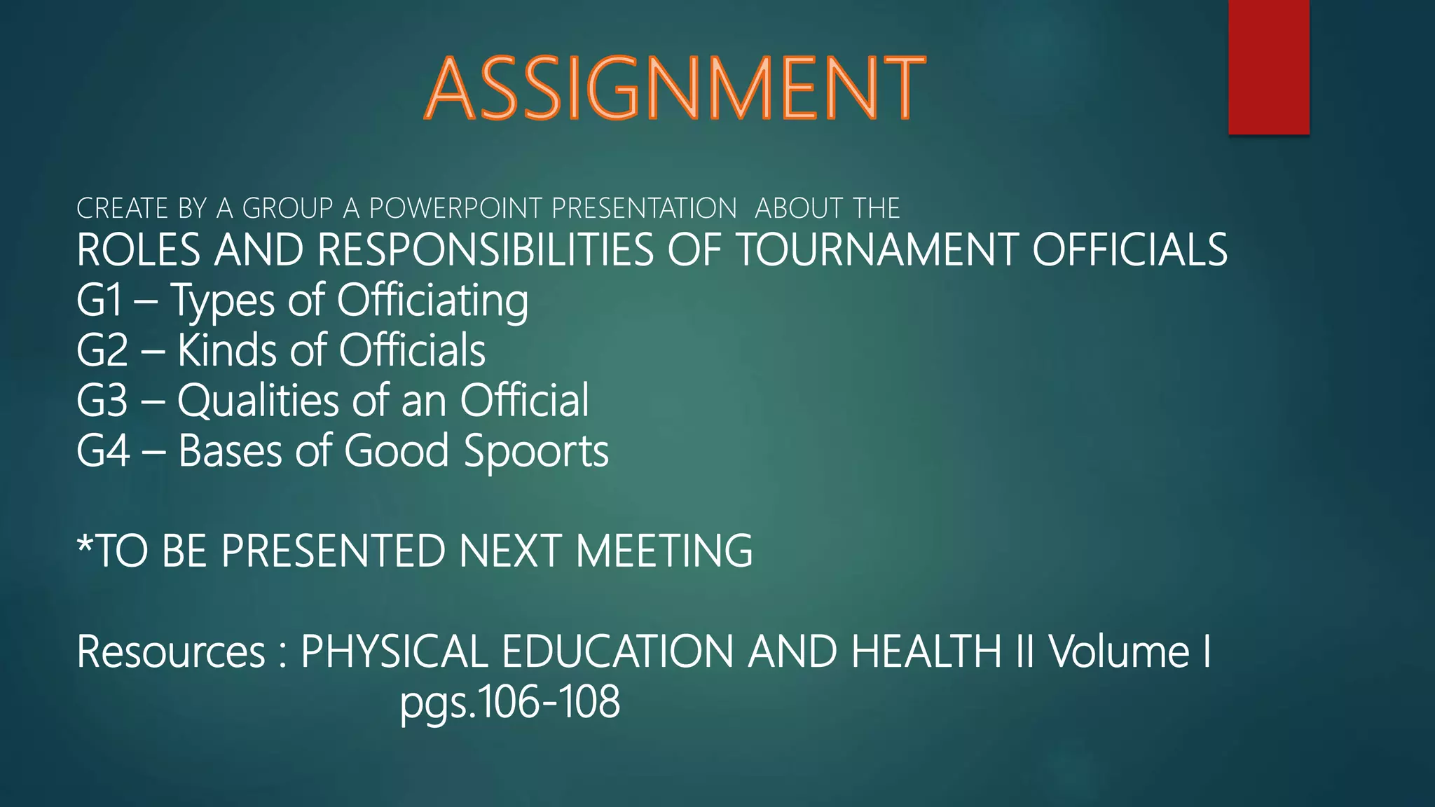 Sports organization and management demo teaching 2 nd cot | PPTX