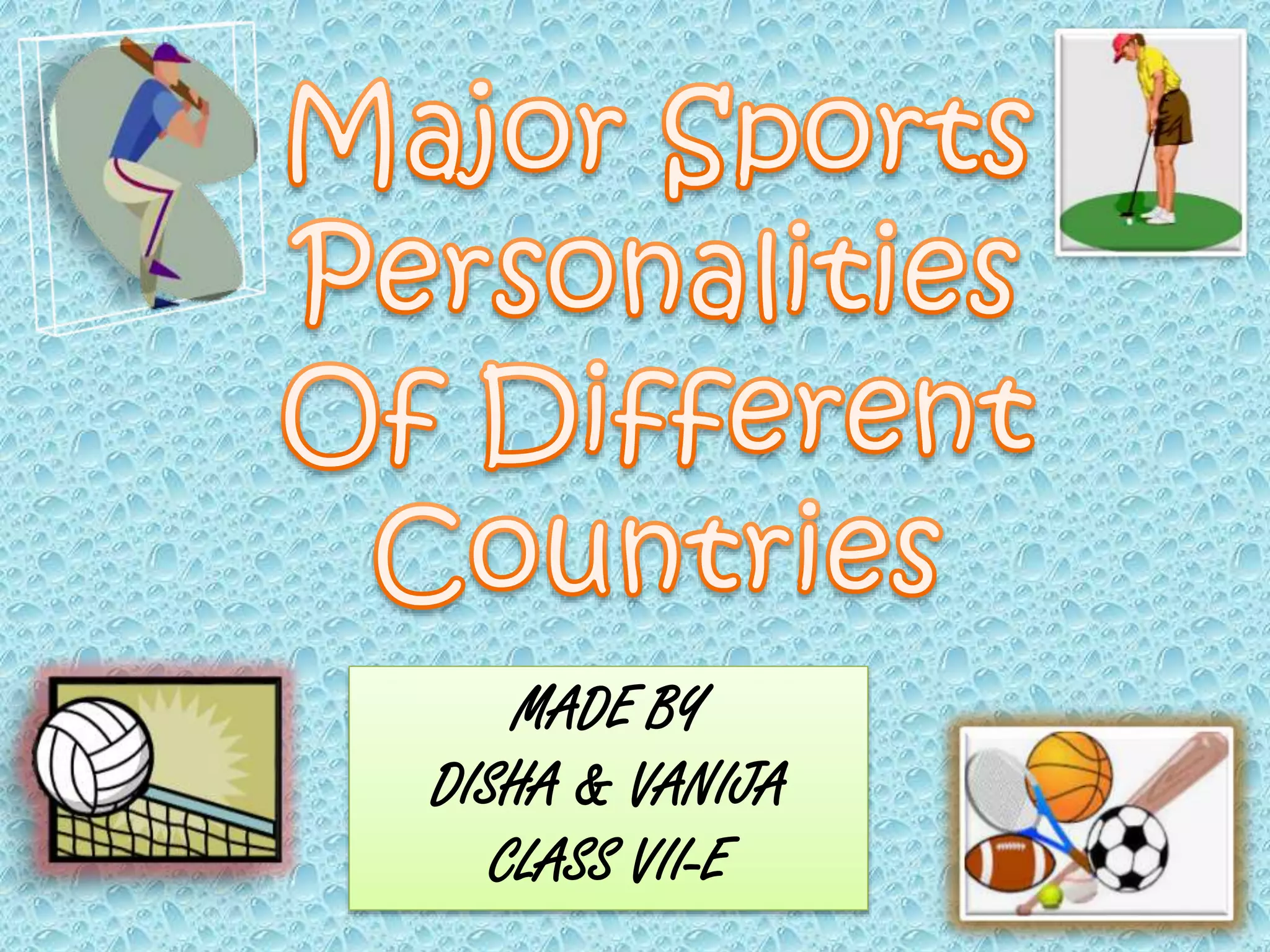 Sports personalites | PPTX