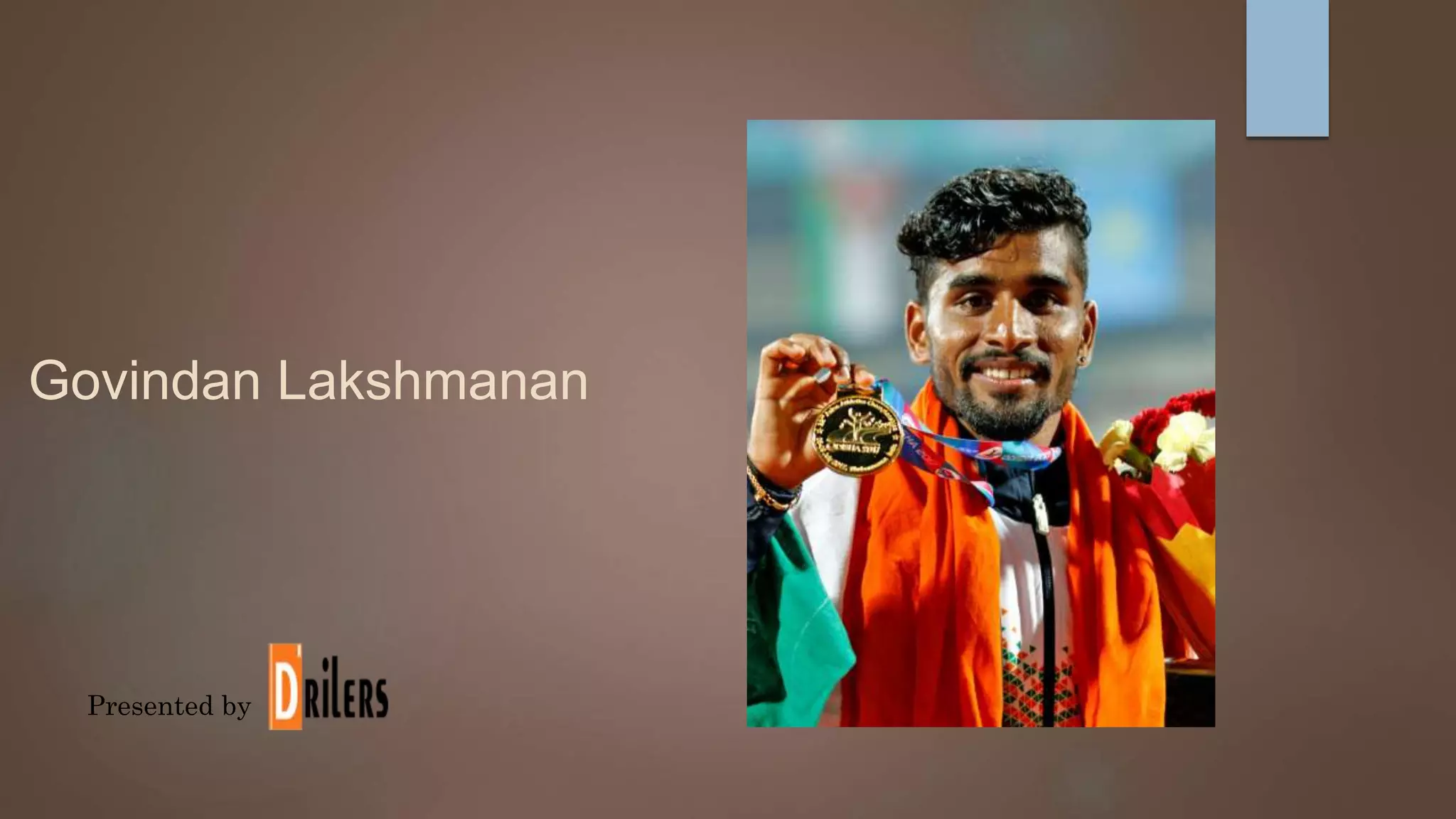 Sports person in india govindan lakshmanan | PPT
