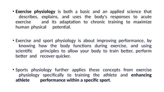 Sports Physiology.pptx human anatomy and physiology | PPTX