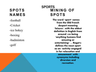 Sports ppt | PPTX