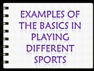 Important Aspects to Consider in Learning a Sport | PPT
