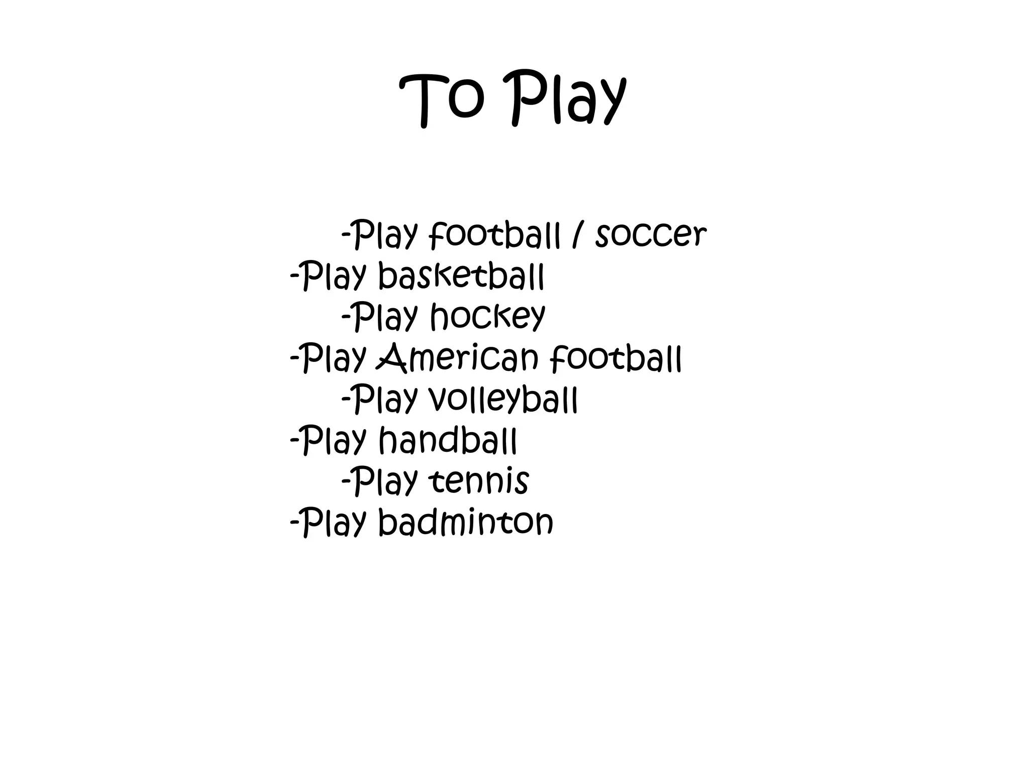 Sports | PPT