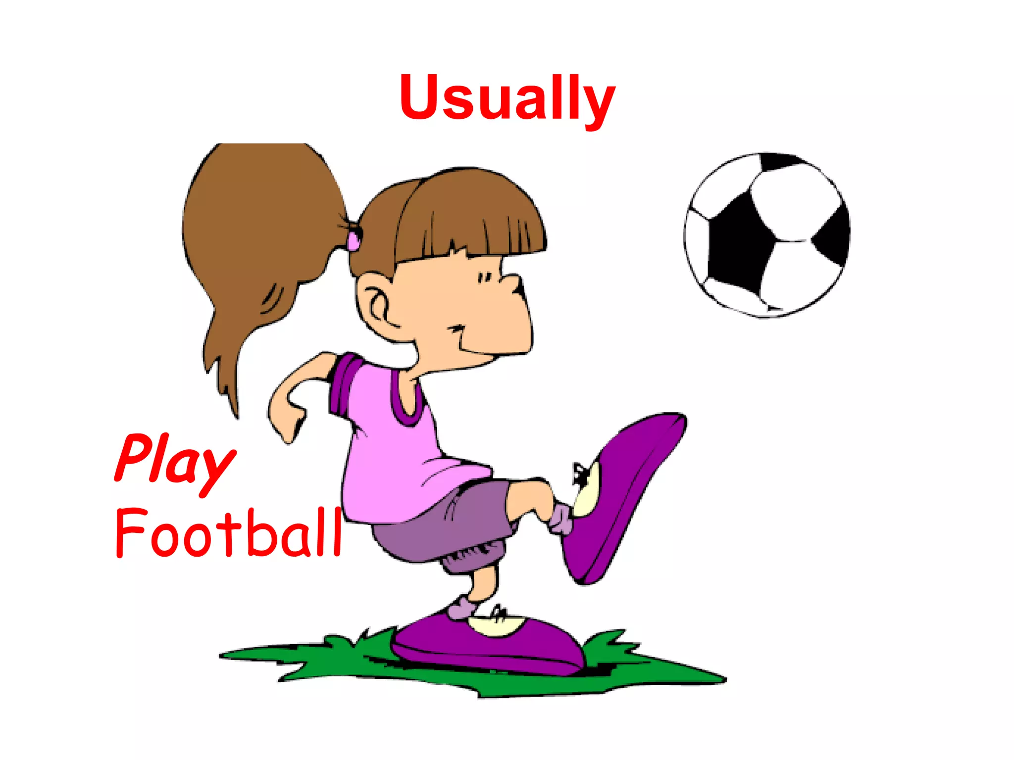 Sports + present simple vs present continuous | PPT