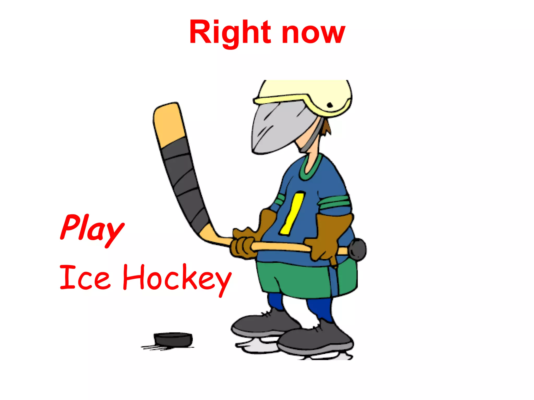 Sports + present simple vs present continuous | PPT