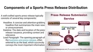 Sports Press Release Distribution and News.pptx | Free Download