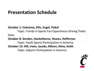 Sports PR Lecture 5, 10-1-19 | PPT